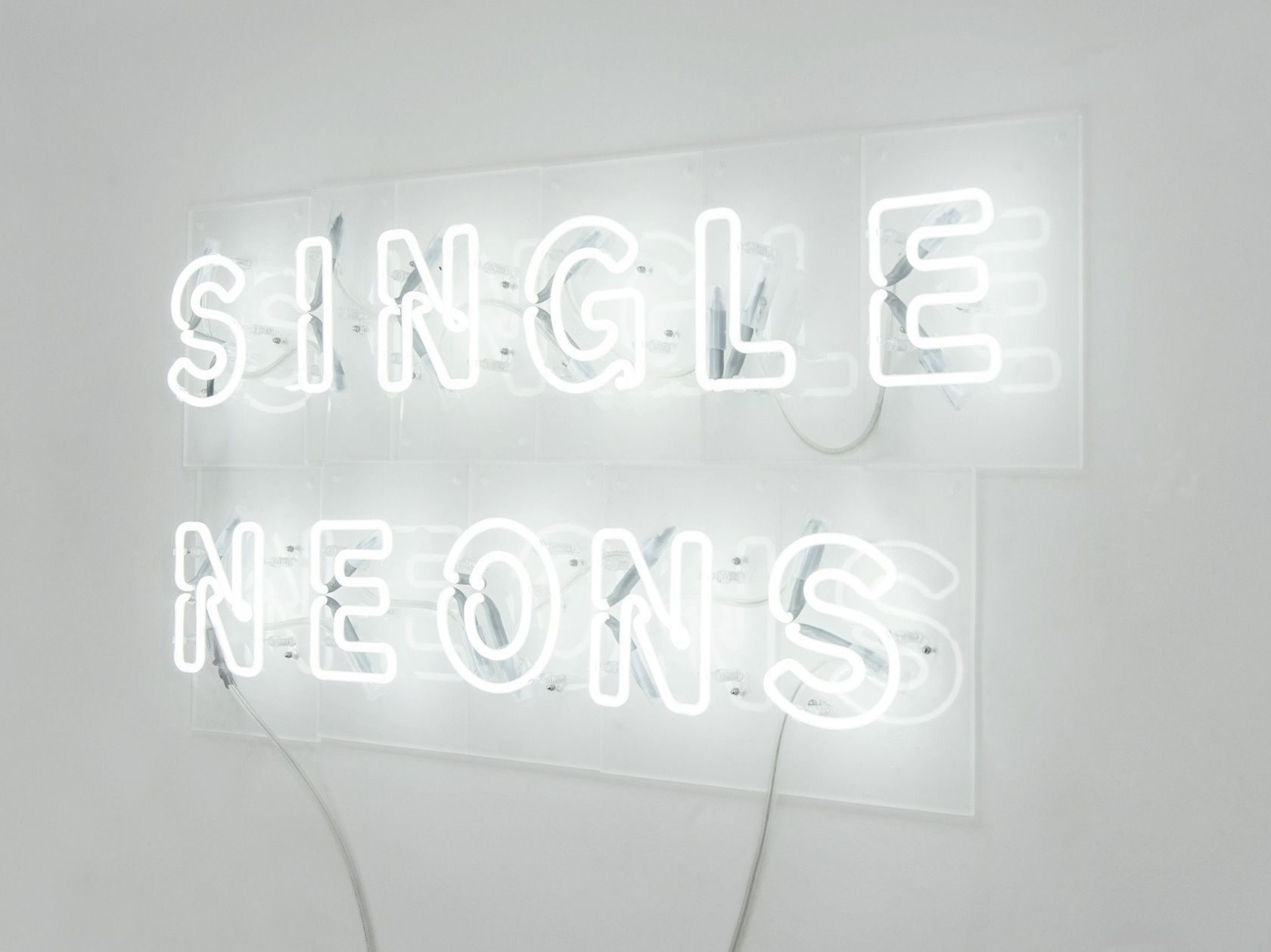 Wall mounted neon light letters LETTER EDITION By sygns