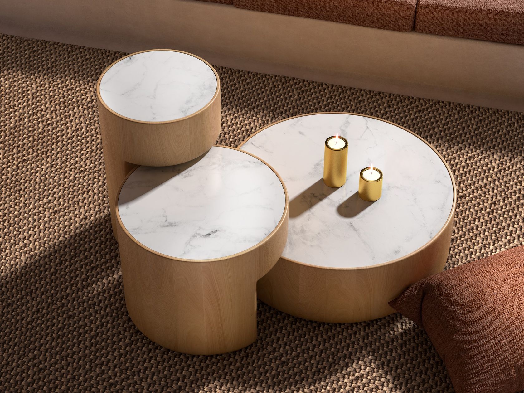 LEVELS OAK NATURAL OILED Coffee table By PER/USE | design Lucie Koldova ...