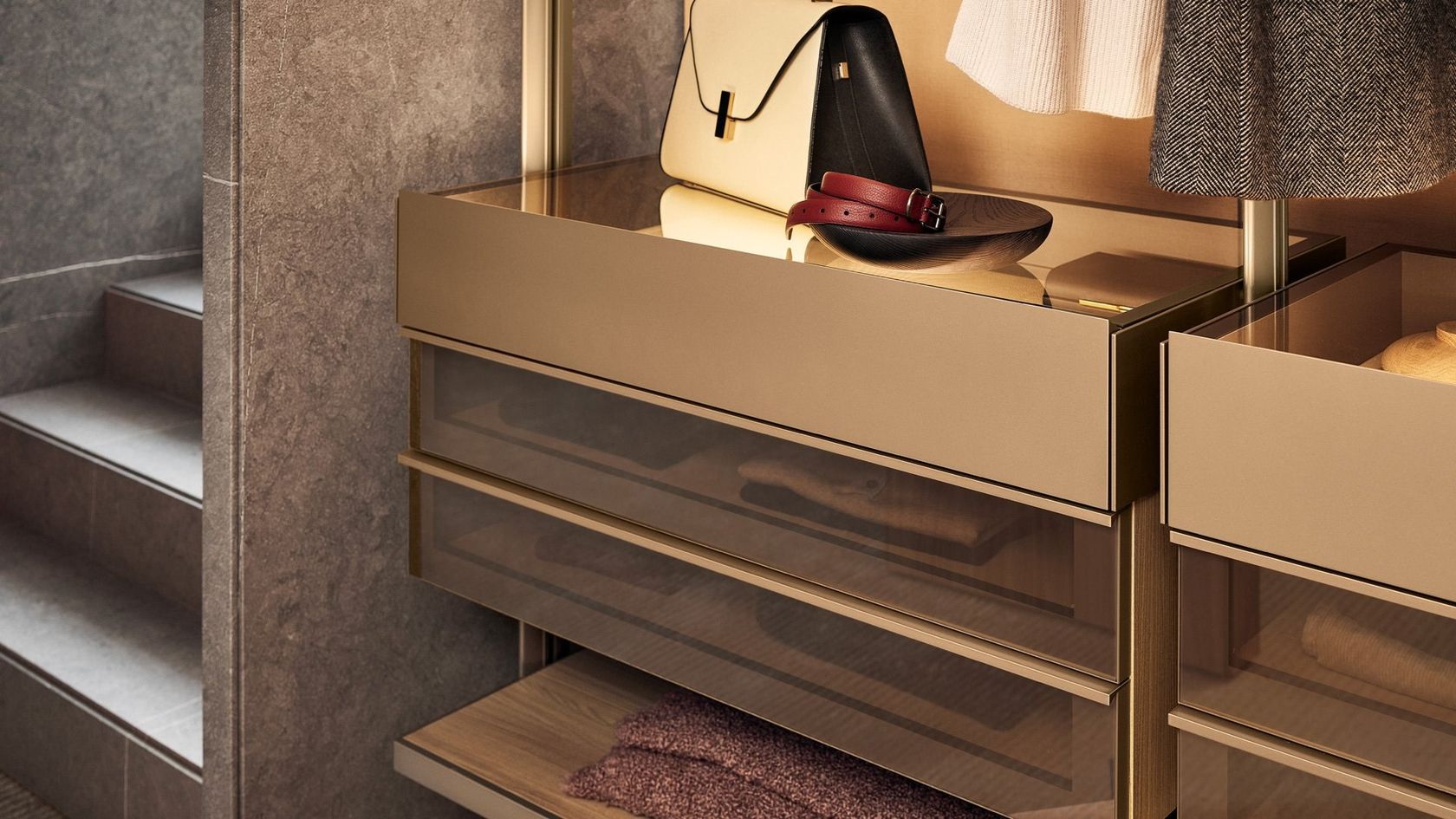 LEXINGTON Sectional walk-in wardrobe By Poliform | design Jean-Marie ...