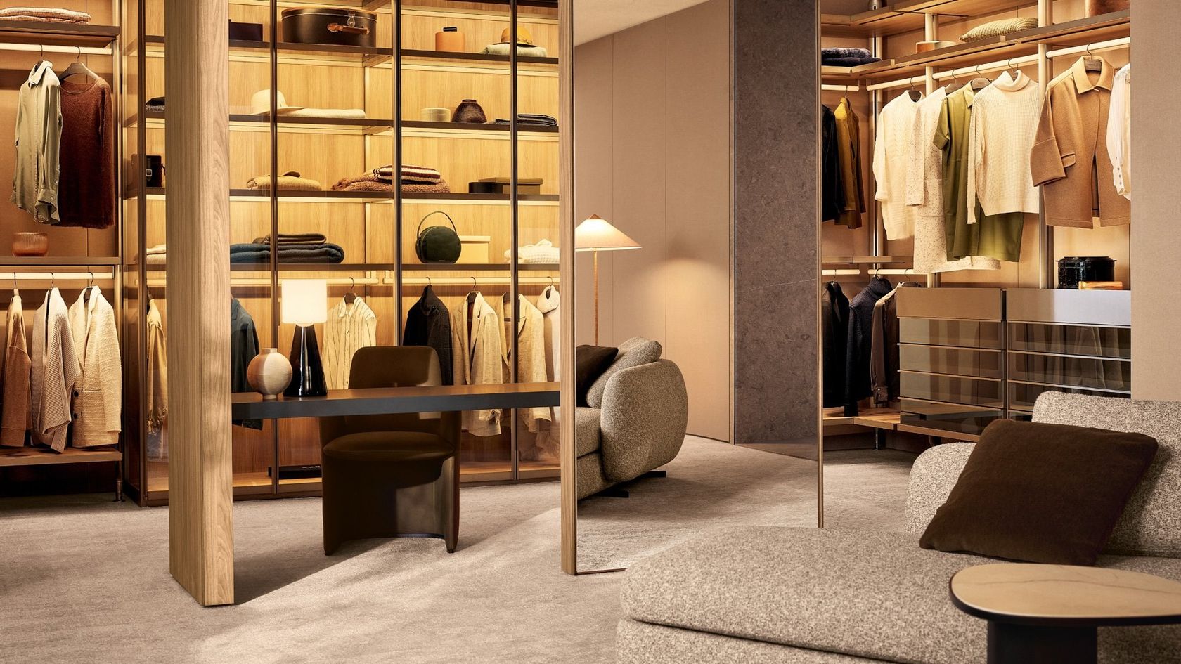 LEXINGTON Sectional walk-in wardrobe By Poliform | design Jean-Marie ...