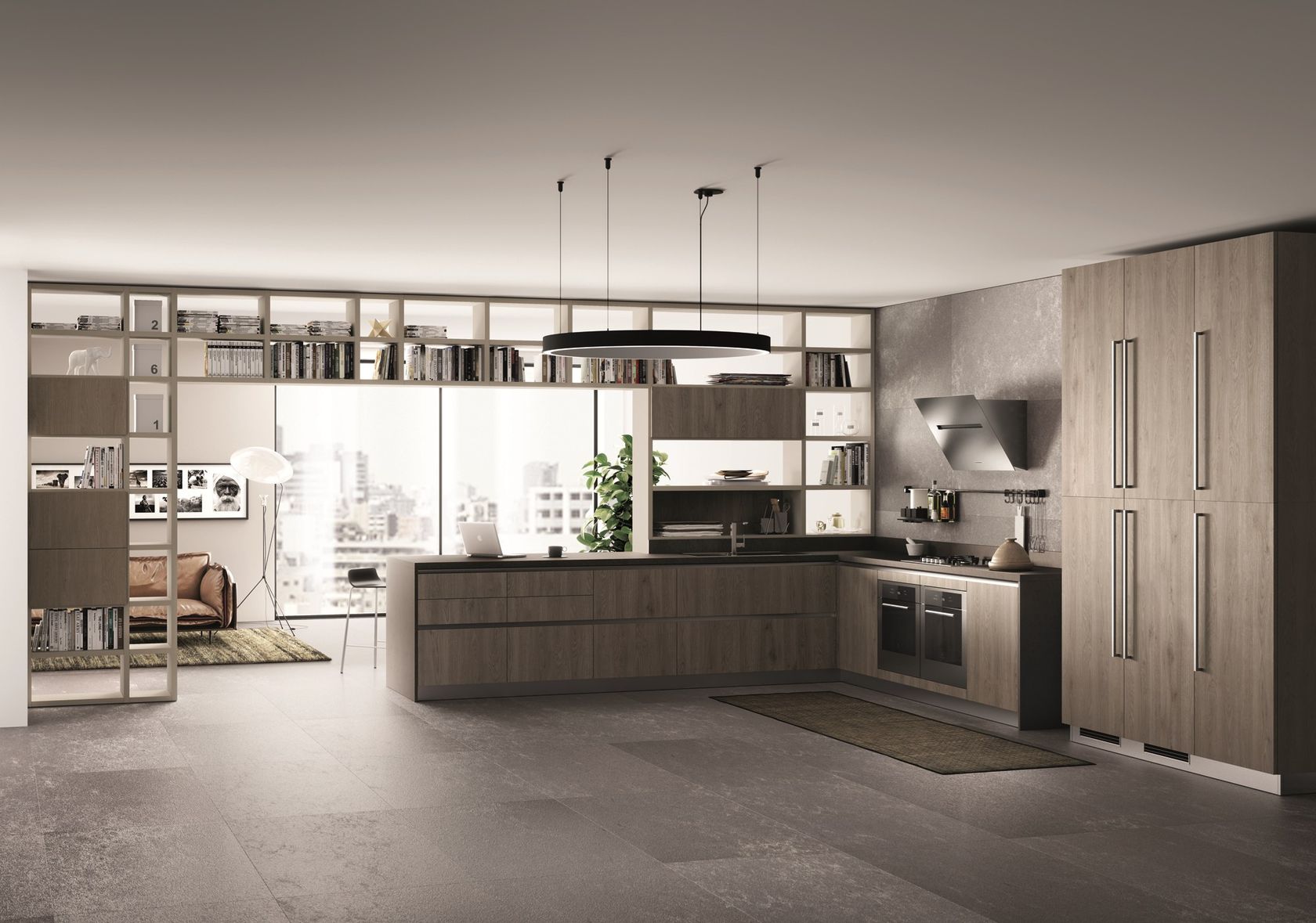 Fitted kitchen LIBERAMENTE Scavolini Line By Scavolini