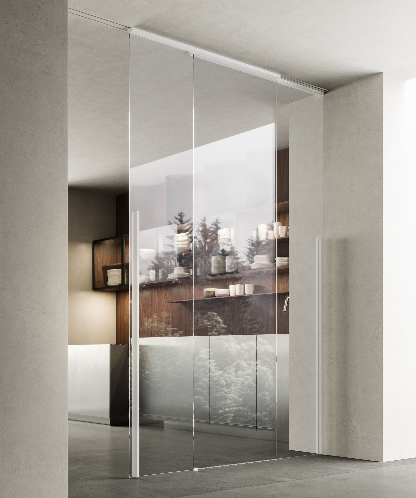 LIGHT Glass door without frame By ADL