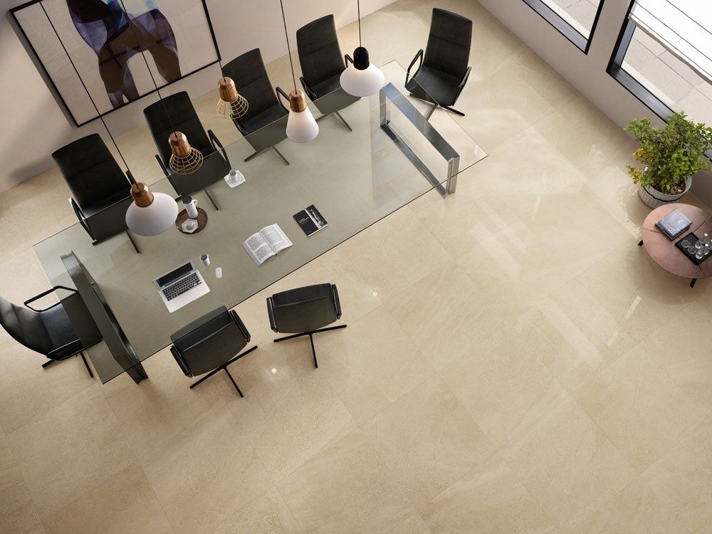 LIMESTONE - AMBER Porcelain stoneware wall/floor tiles with stone ...