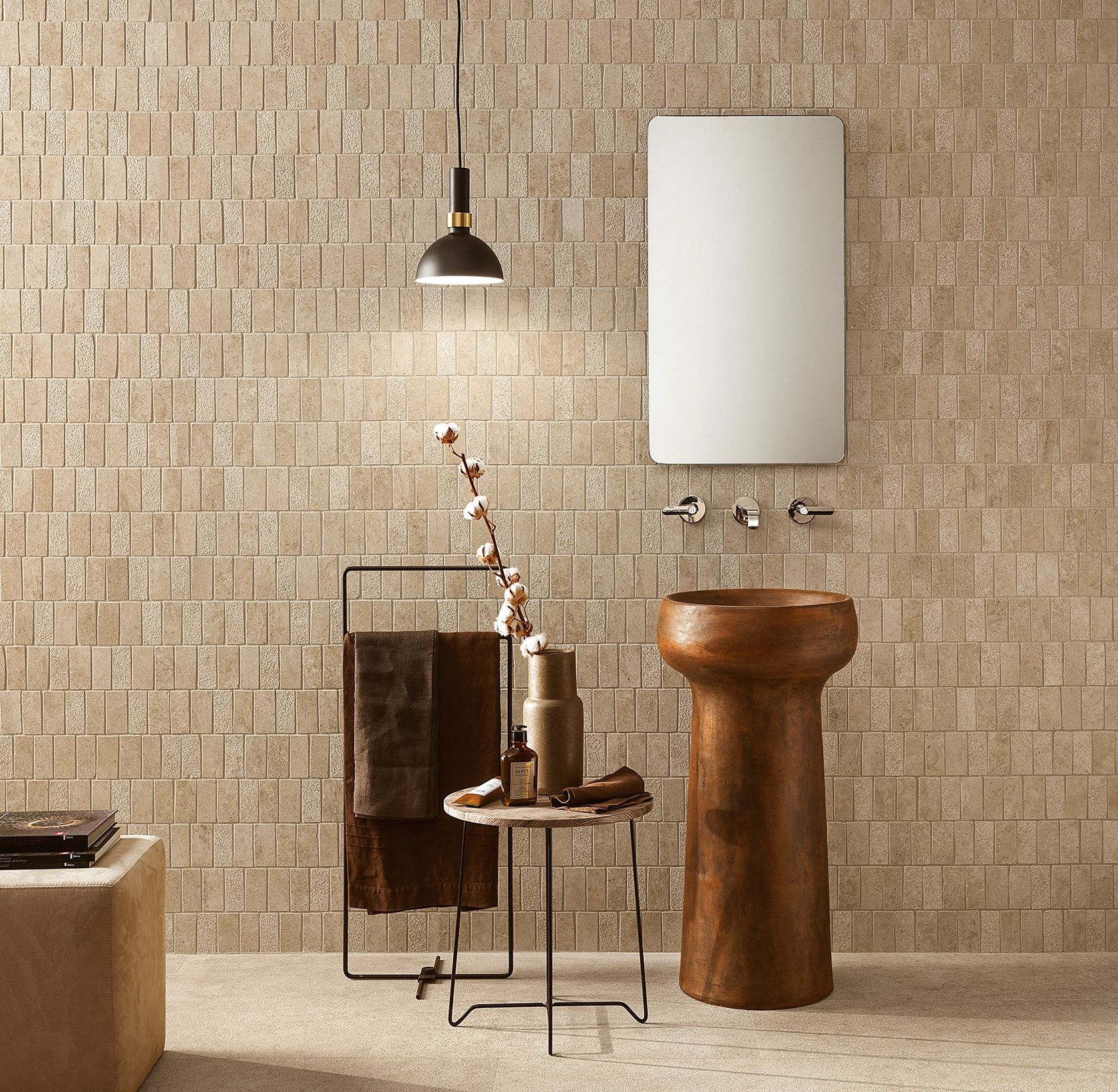 LIMS Porcelain stoneware wall tiles with stone effect By Atlas Concorde