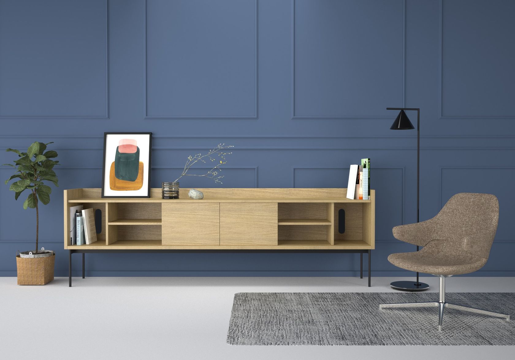LIN | Sideboard with sliding doors Sideboard with sliding doors By ...