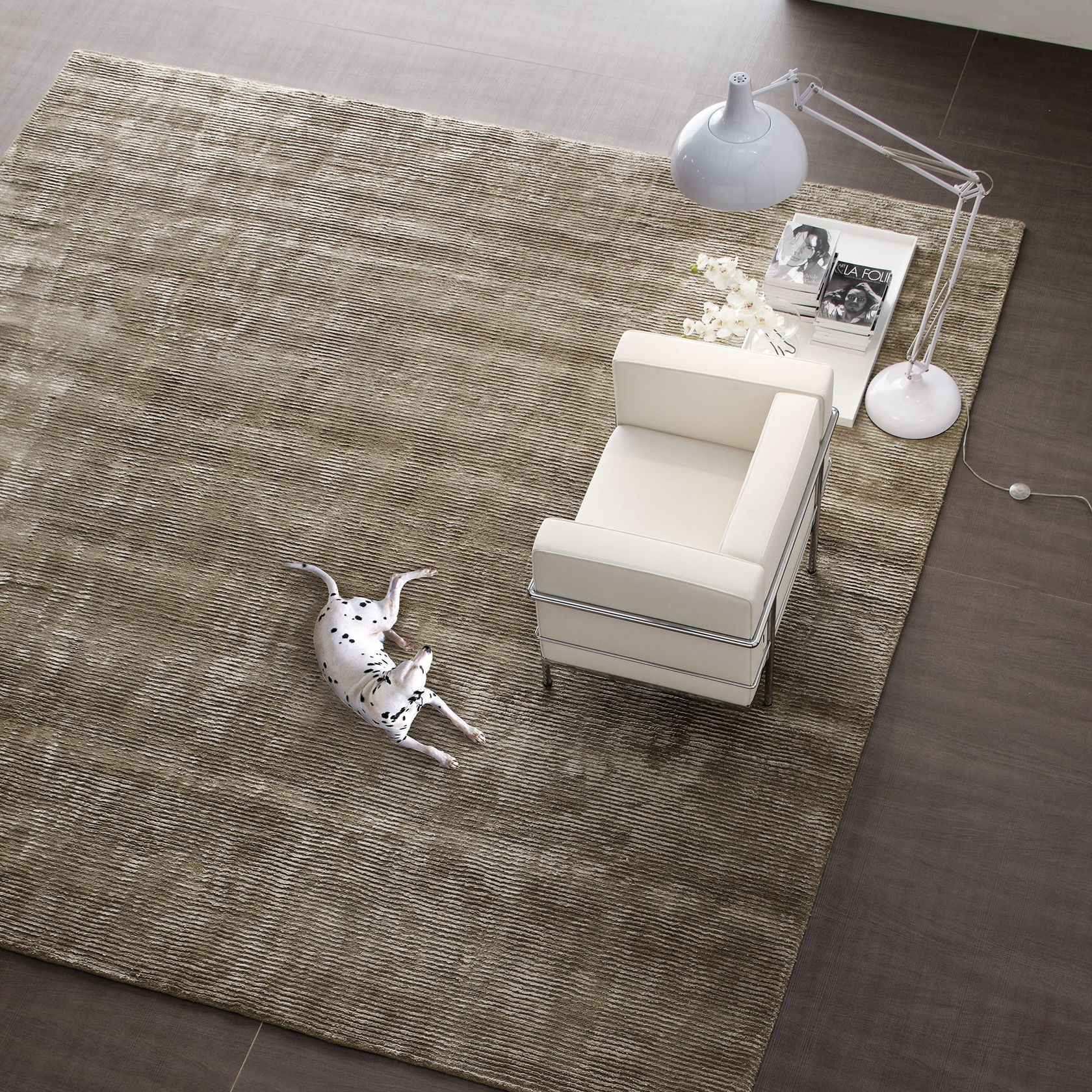 LINE | Rug Solid-color rectangular rug By Adriani e Rossi edizioni