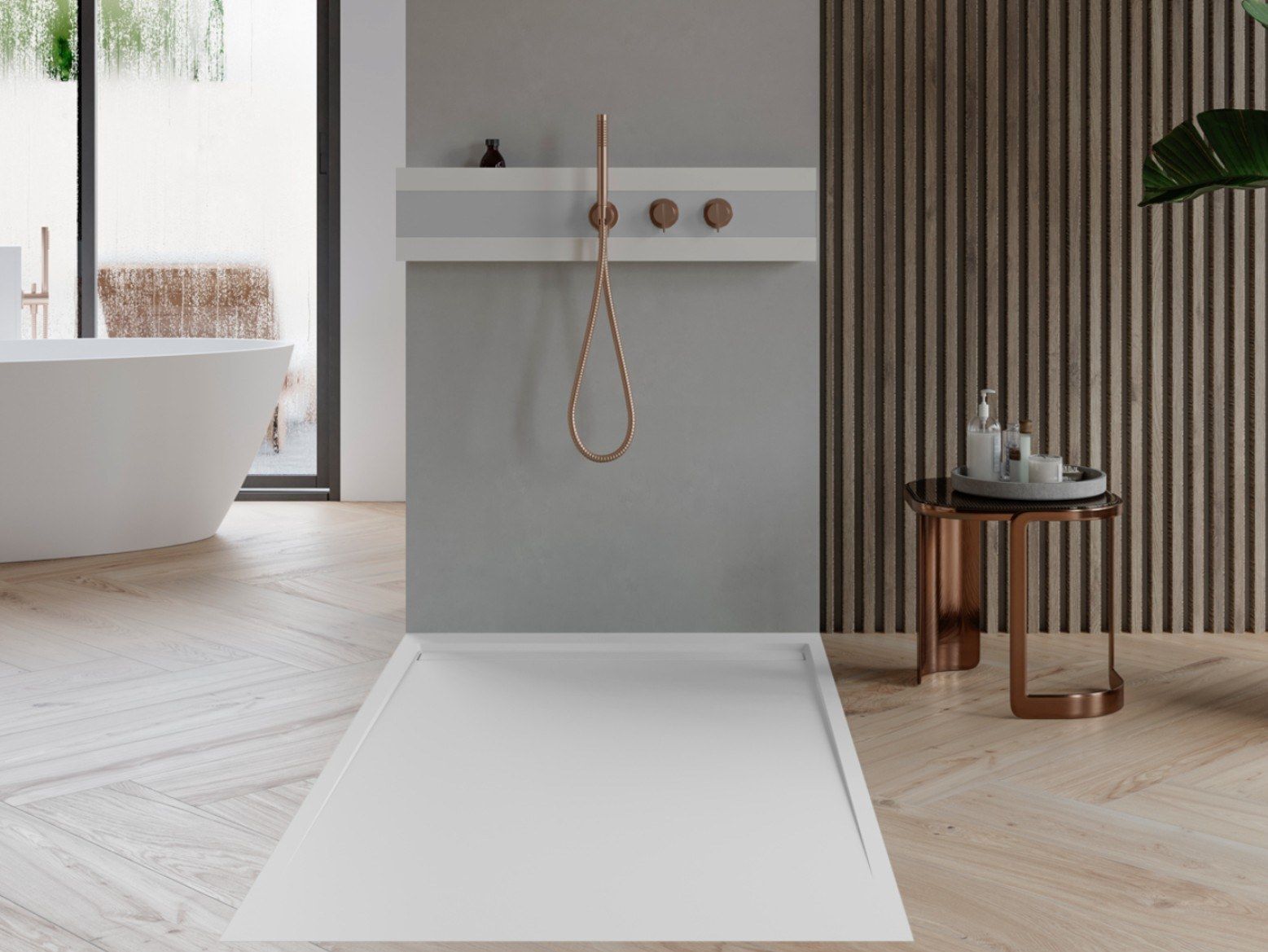 LINE X Plato de ducha rectangular extraplano By Hidrobox
