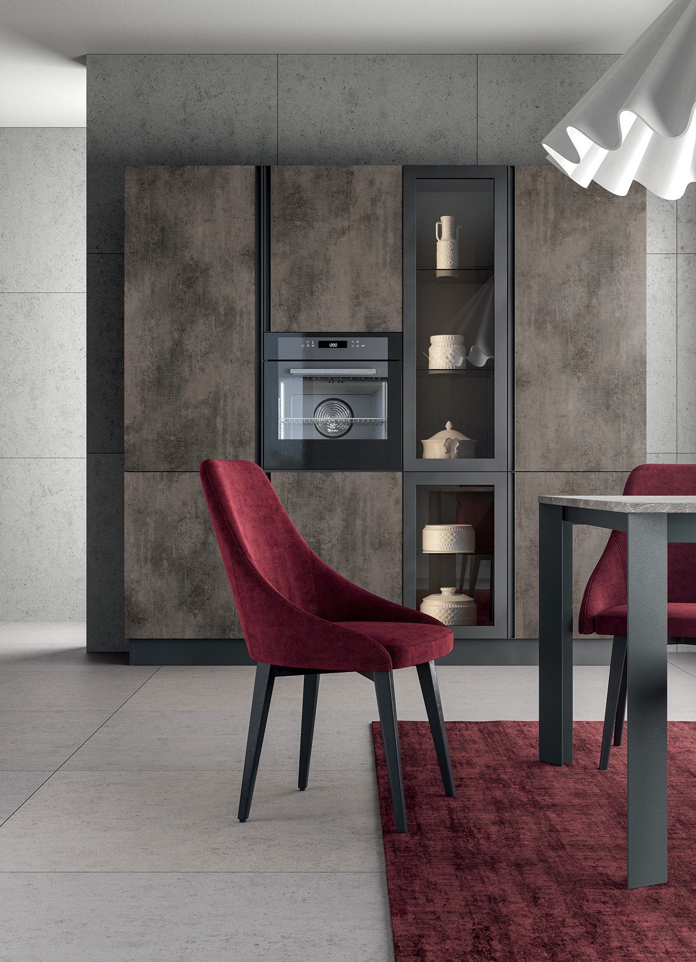 Custom melamine-faced chipboard kitchen LINEA By Colombini Casa