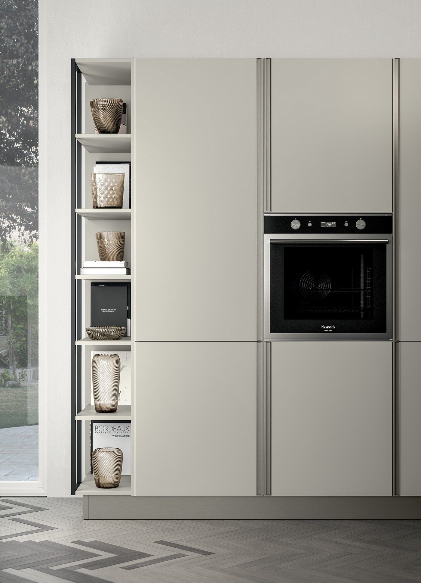 Custom melamine-faced chipboard kitchen LINEA By Colombini Casa