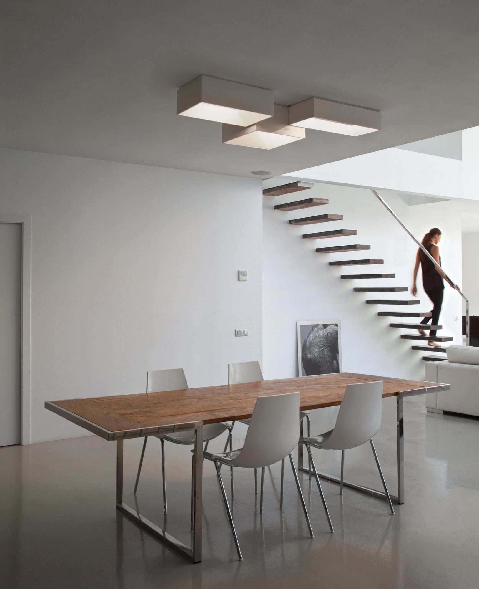 Lampada da soffitto modulare LINK By Vibia design Ramón Esteve