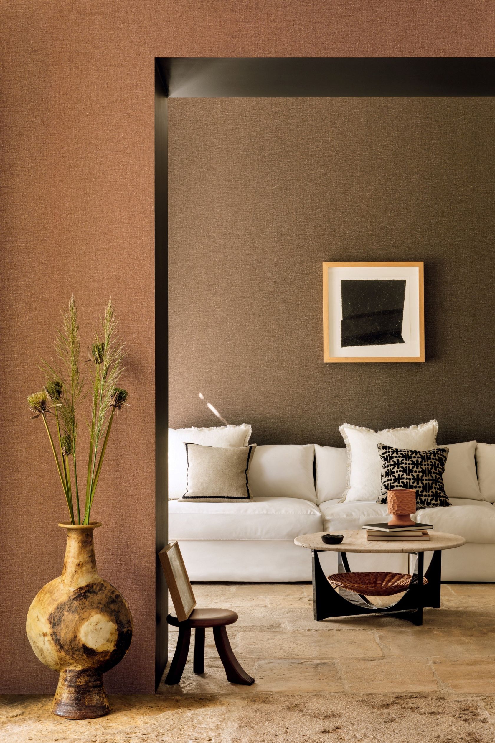 LINS BRODÉS - LIN Wallpaper By Élitis