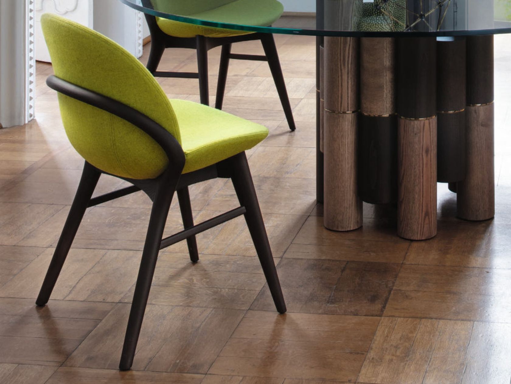 Upholstered fabric chair LIP By Porada design Marconato & Zappa ...