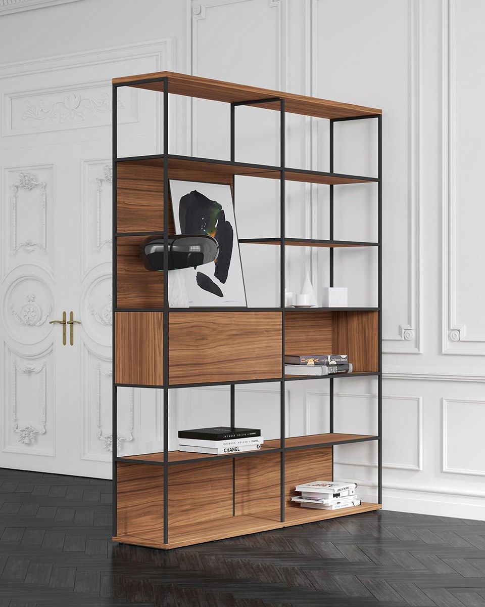 Libreria a giorno autoportante in legno LITERATURA SELECTION - Punt ...