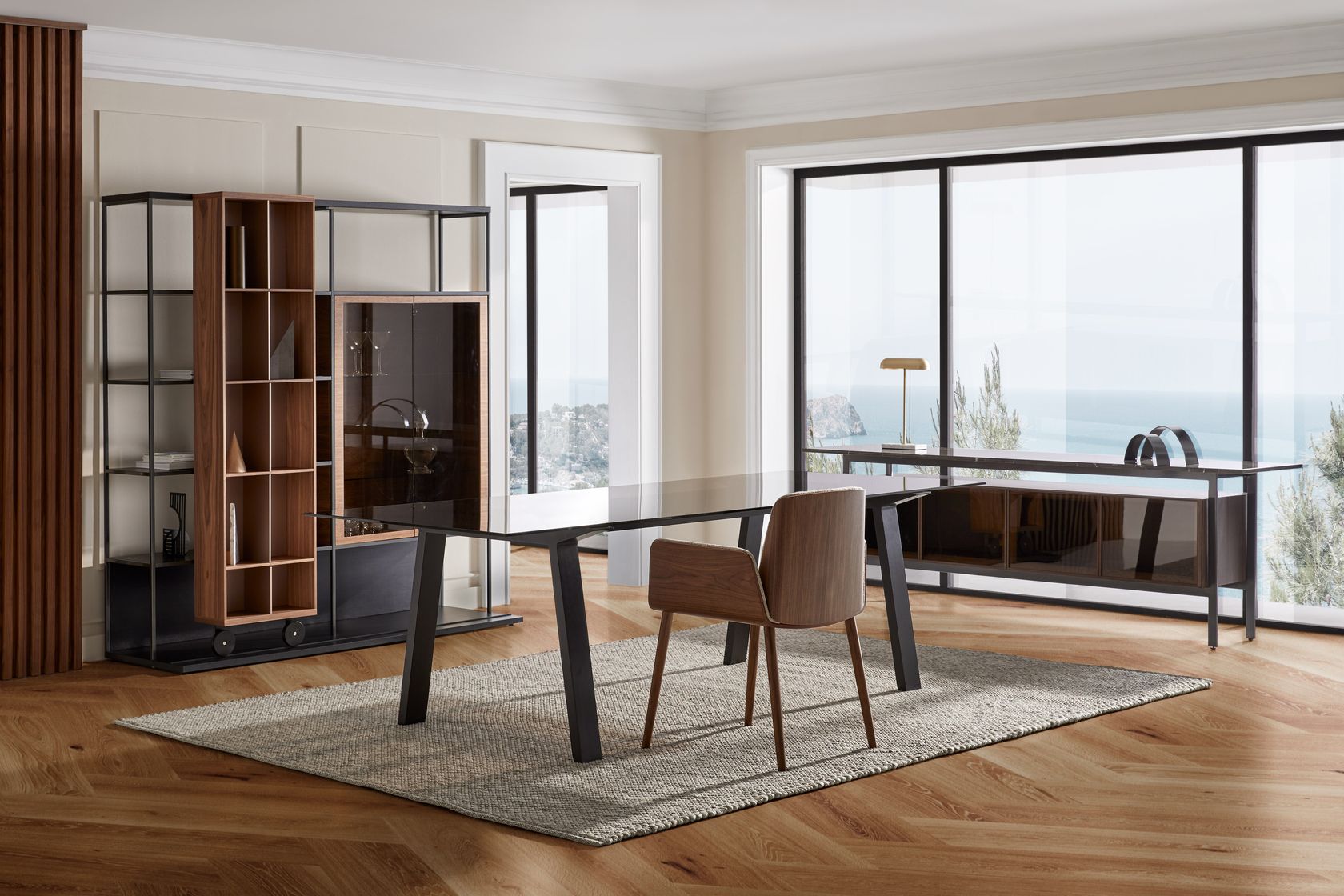 LITERATURA SELECTION Open MDF bookcase with casters By Punt | design ...