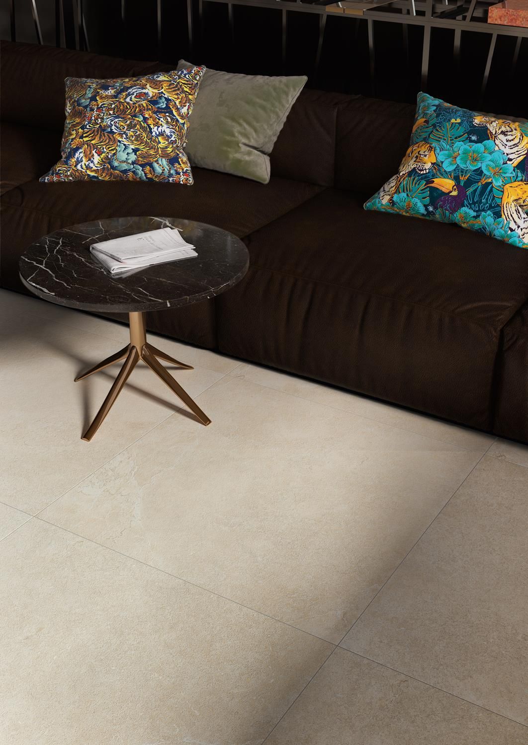 Porcelain stoneware wall/floor tiles with stone effect LITHOS MOON ...