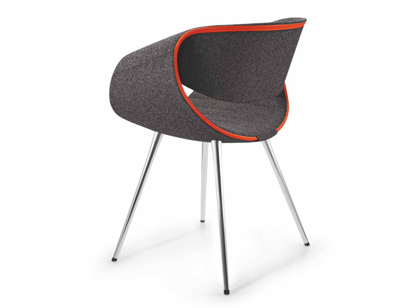 LITTLE PERILLO Upholstered fabric chair and aluminum legs By ZÜCO ...