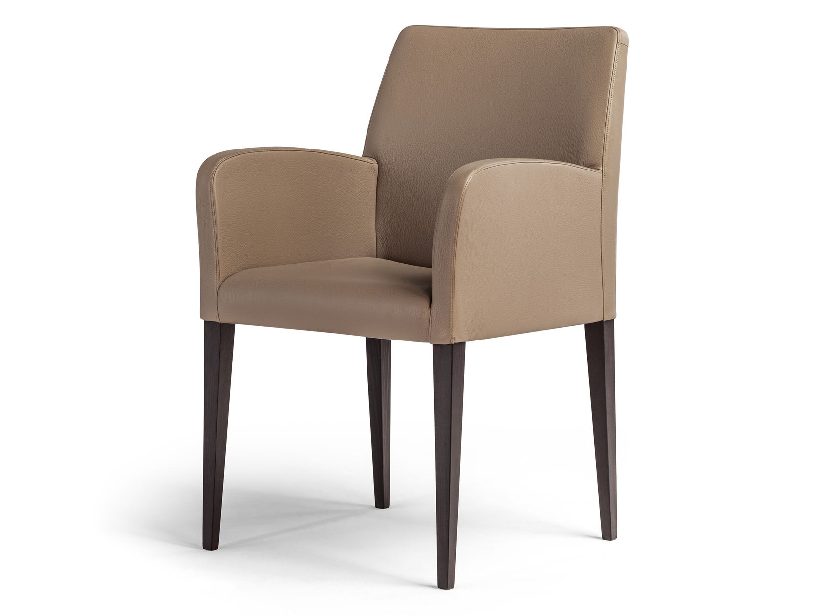 LIZ | Chair with armrests Leather chair with armrests By Poltrona Frau