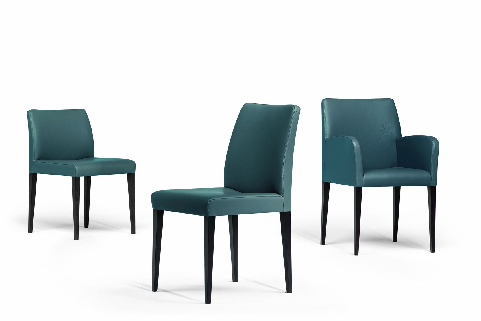 LIZ | Chair with armrests Leather chair with armrests By Poltrona Frau