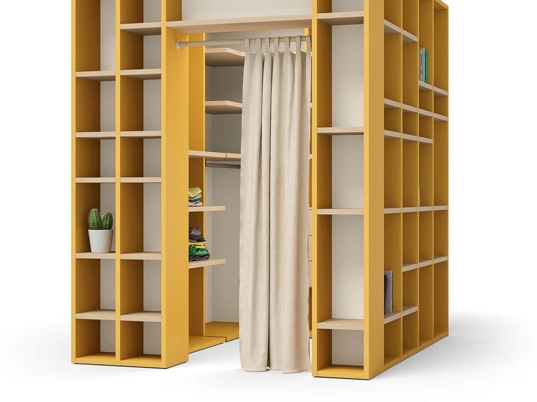 Fabric curtain LOOP SYSTEM By Nidi