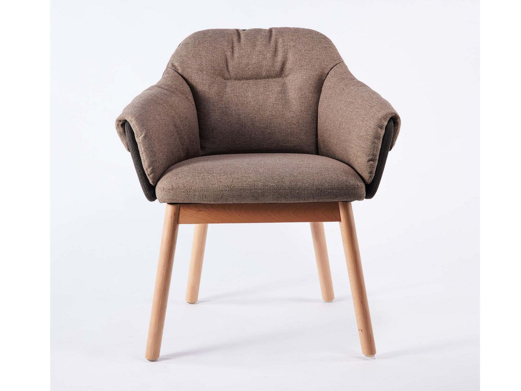 LORD Fabric chair with armrests and beech legs By grado design | design ...
