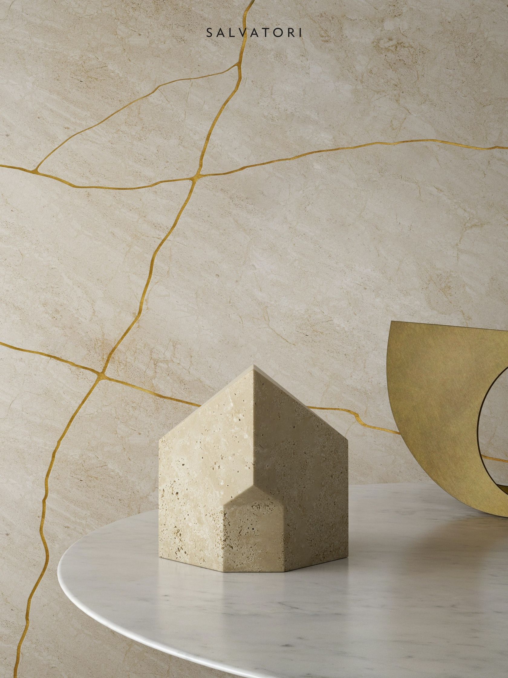 LOST STONES CREMA D'ORCIA Wall tiles By Salvatori | design Piero Lissoni