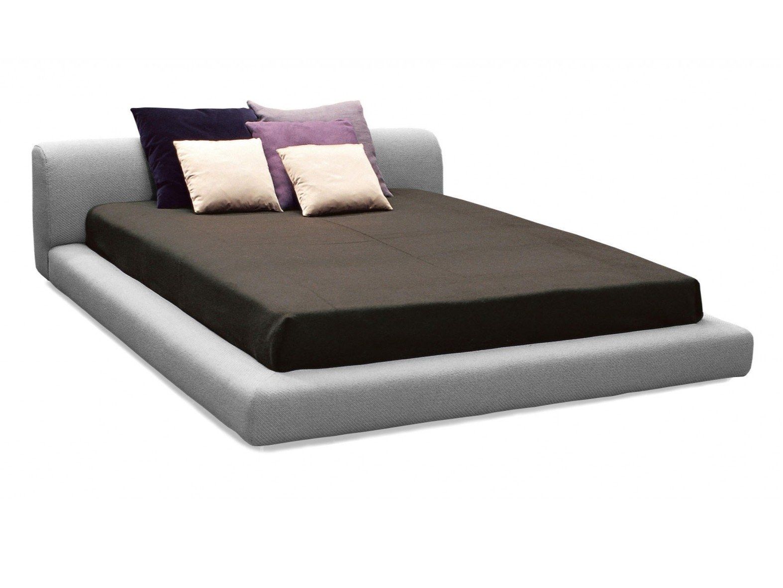LOWLAND Upholstered fabric double bed By Moroso | design Patricia Urquiola