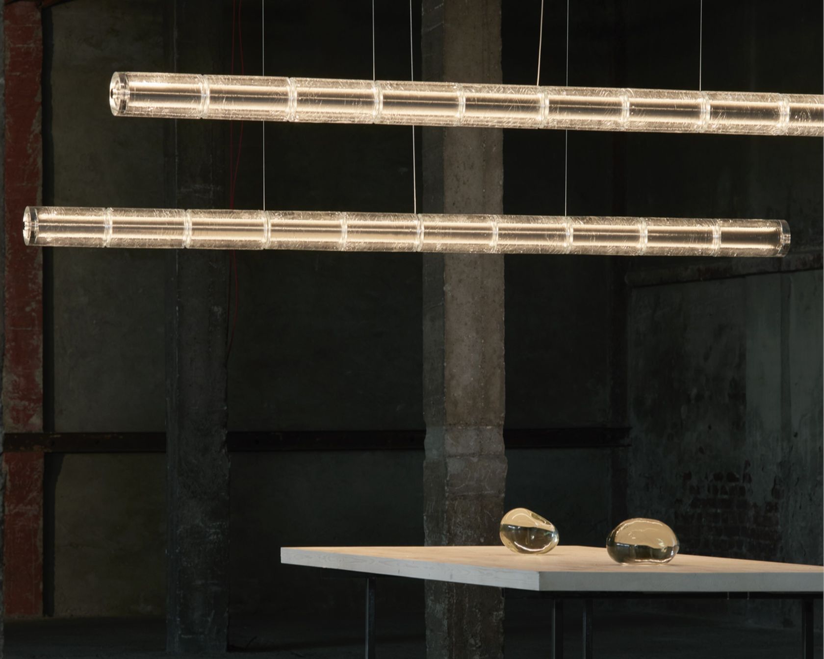 LUCE ORIZZONTALE Pendant lamp By Flos | design Ronan & Erwan Bouroullec