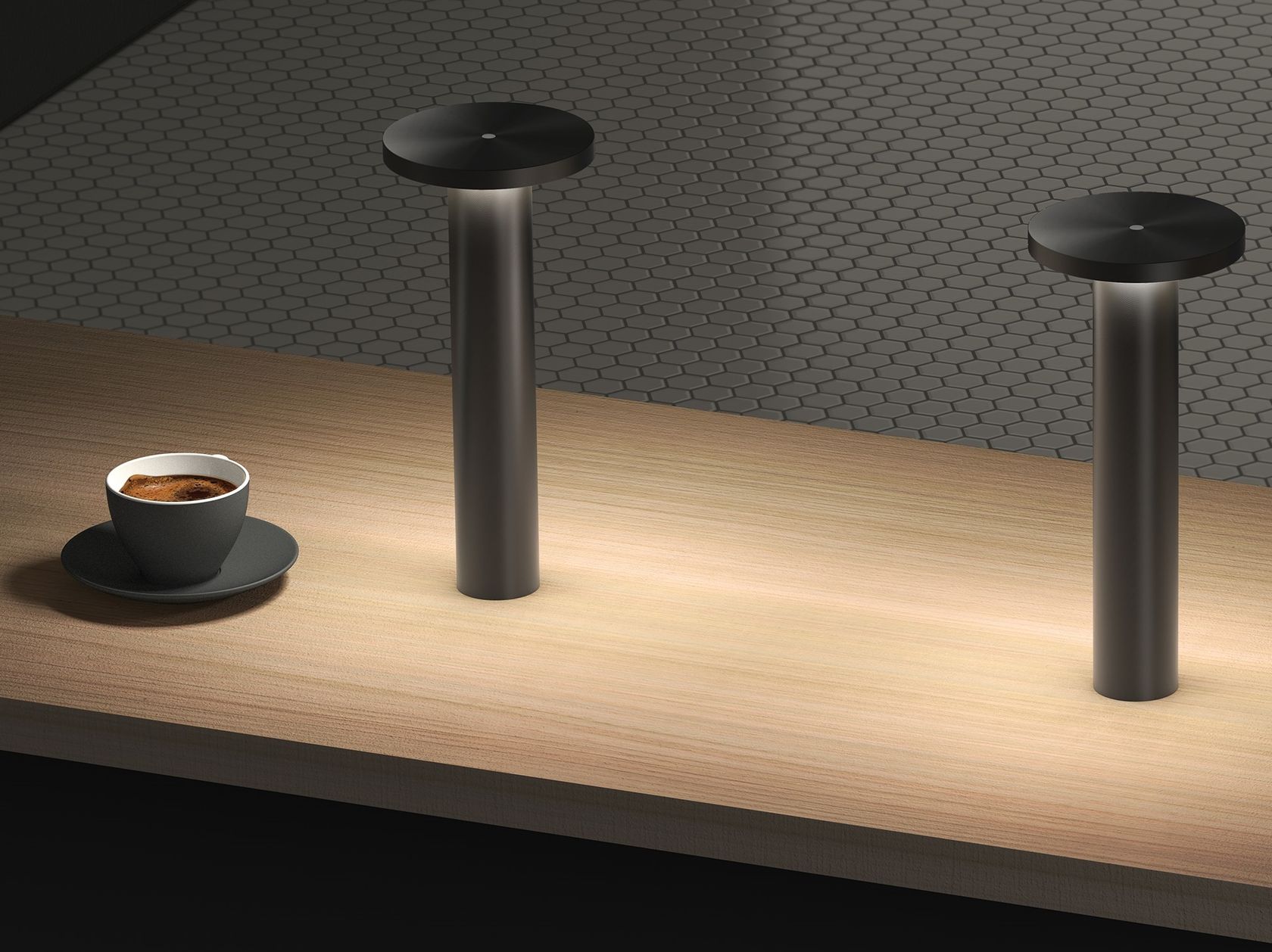 LUCI Cordless LED aluminium table lamp By Pablo Designs