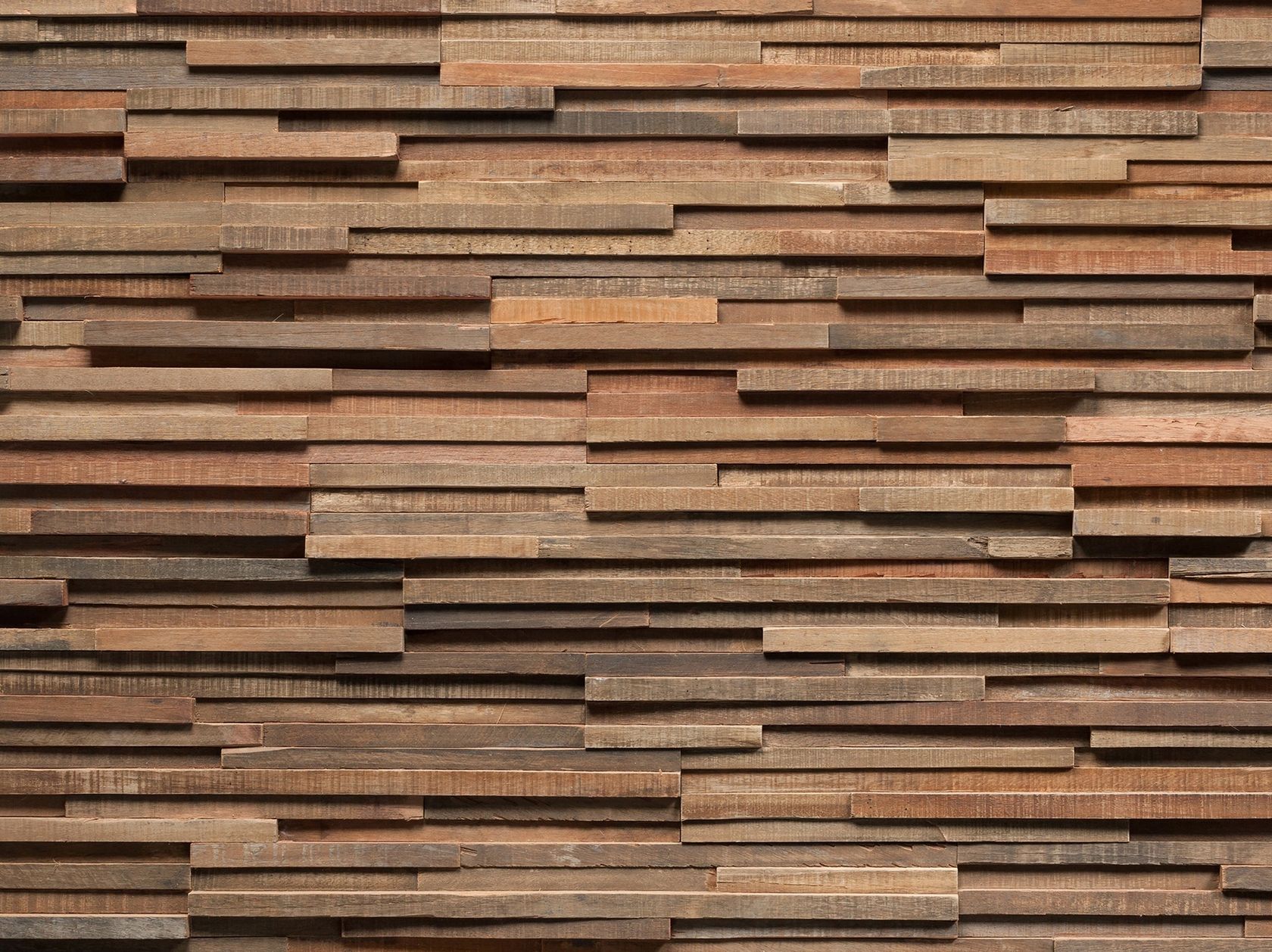 Indoor/outdoor wooden 3D Wall Panel LUDLOW By Wonderwall Studios