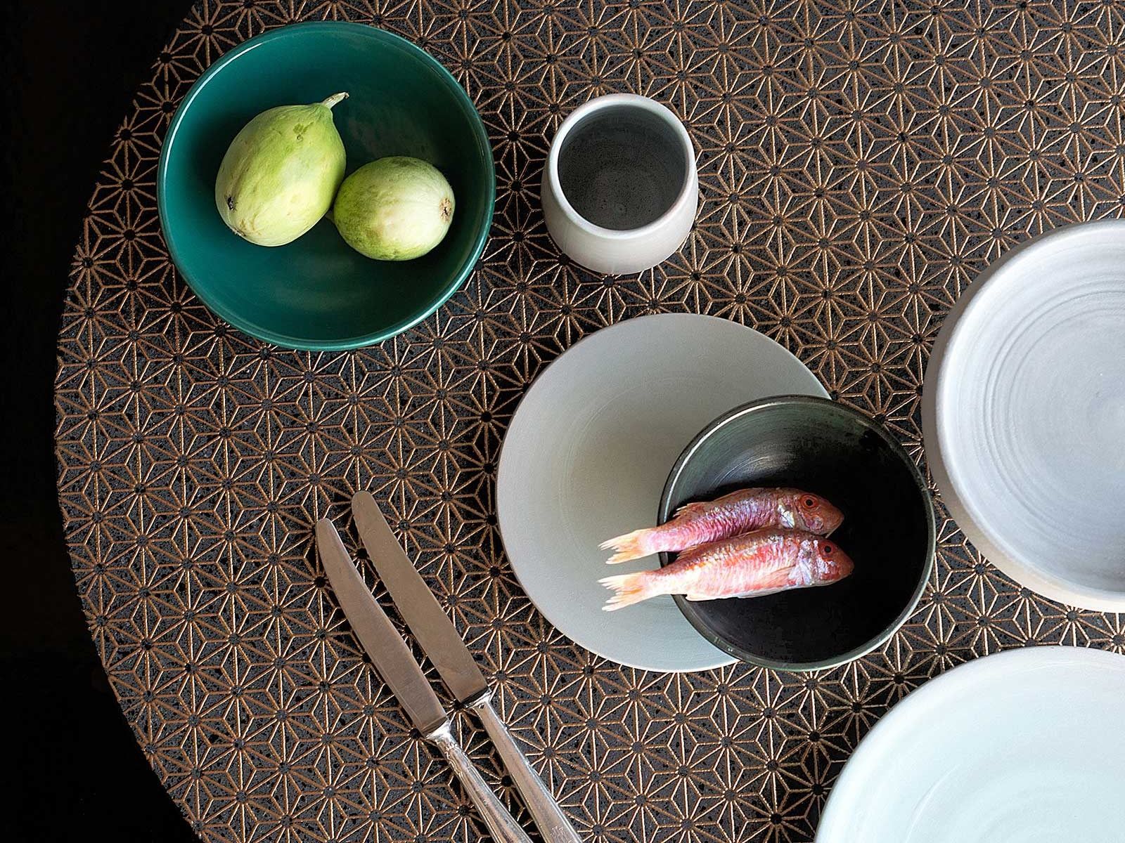 Lava stone table LUNA By Made a Mano