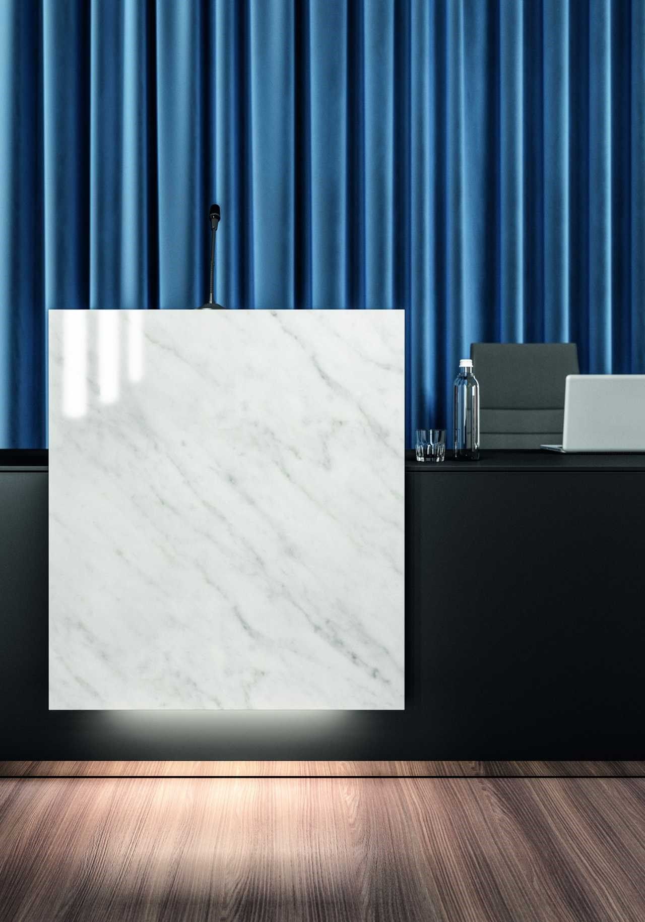 Modular Office reception desk with Built-In Lights LUX 3 Reception Lux ...