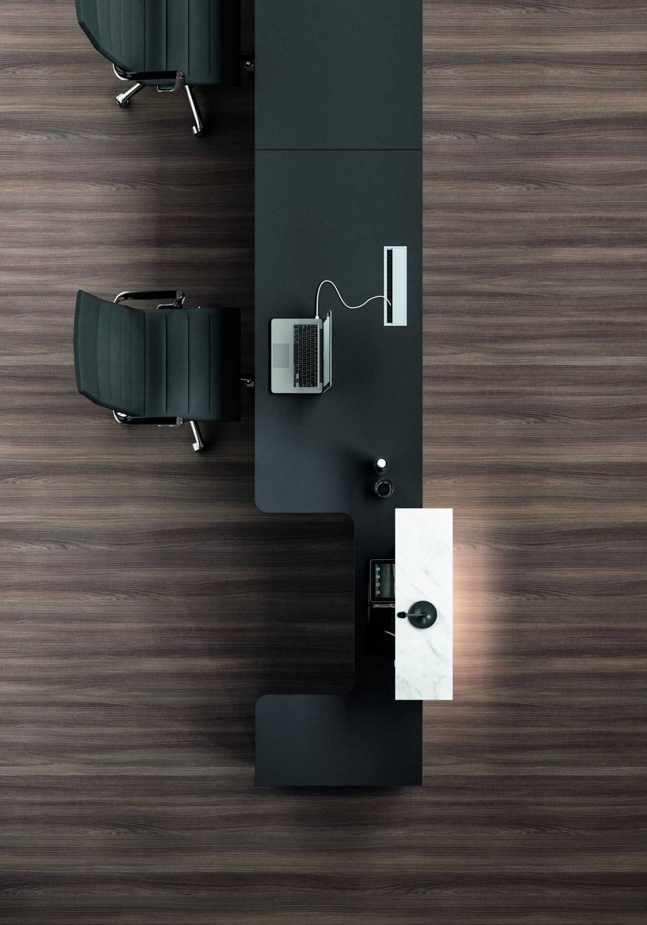 Modular Office reception desk with Built-In Lights LUX 3 Reception Lux ...