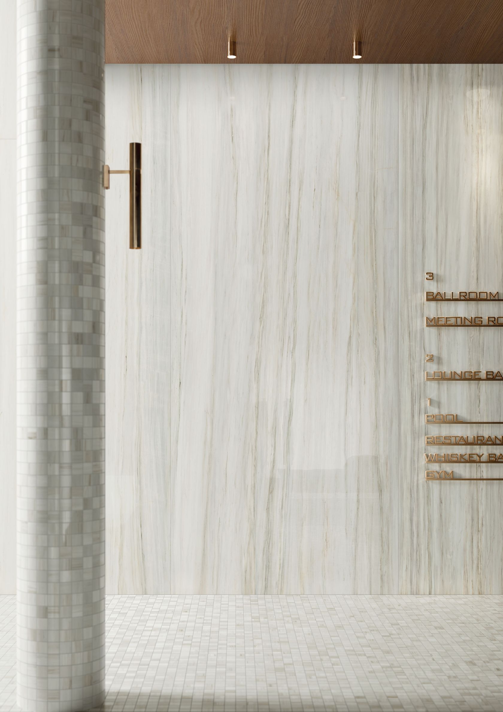 LUX EXPERIENCE HELSINKI WHITE Porcelain stoneware wall/floor tiles with ...