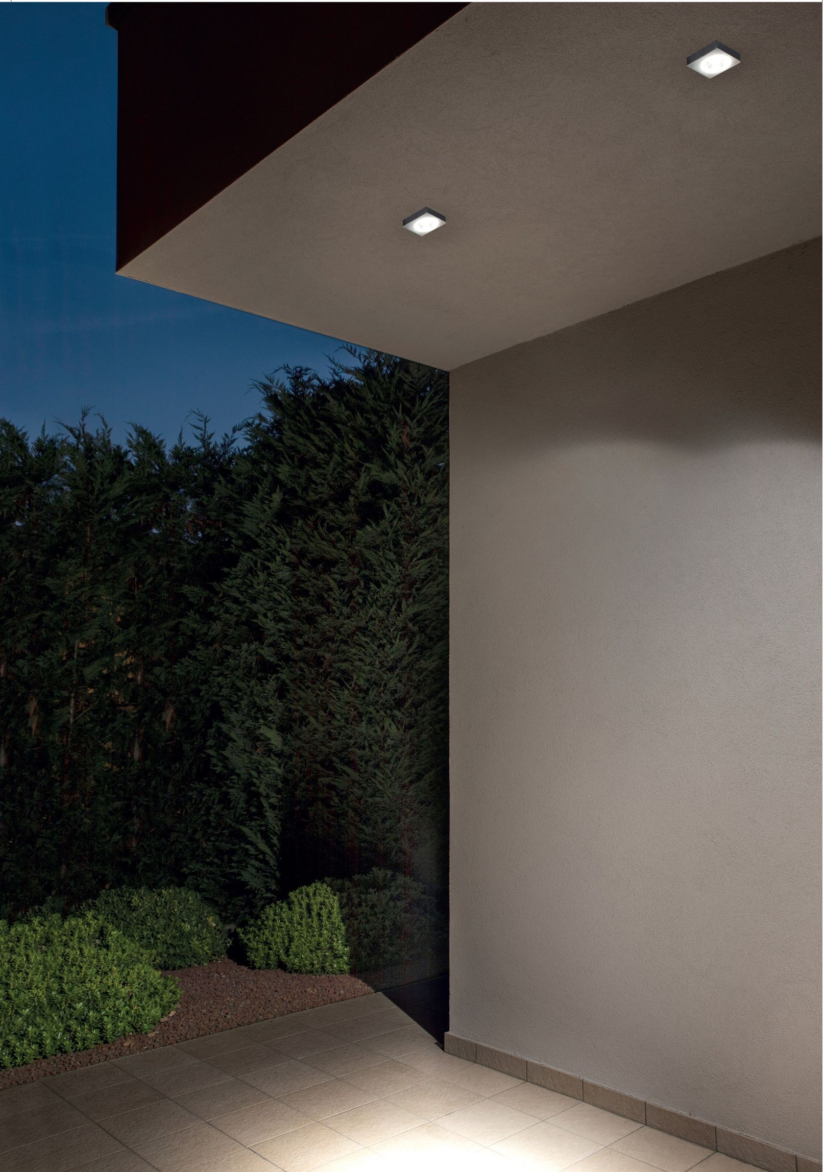 LUX SHOWER Aluminium outdoor ceiling light By Goccia Illuminazione