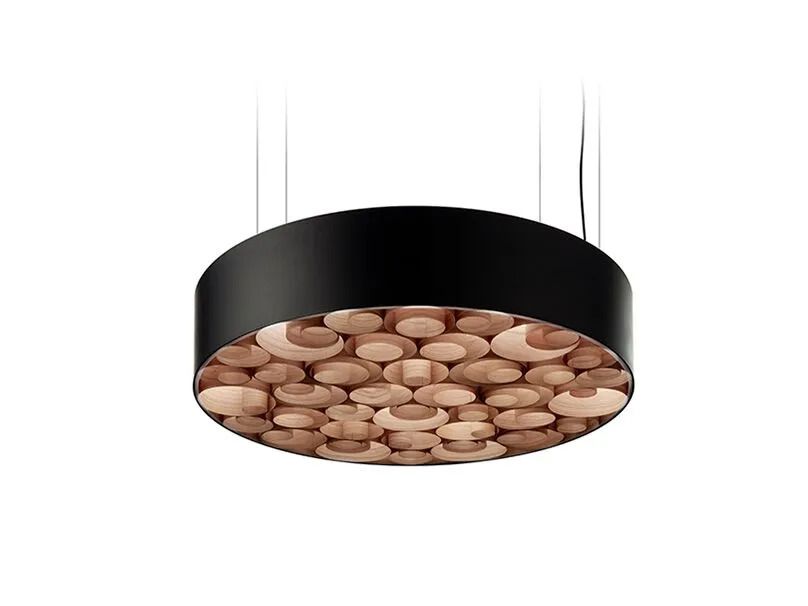 SPIRO Handmade wood veneer pendant lamp By LZF | design Remedios Simón