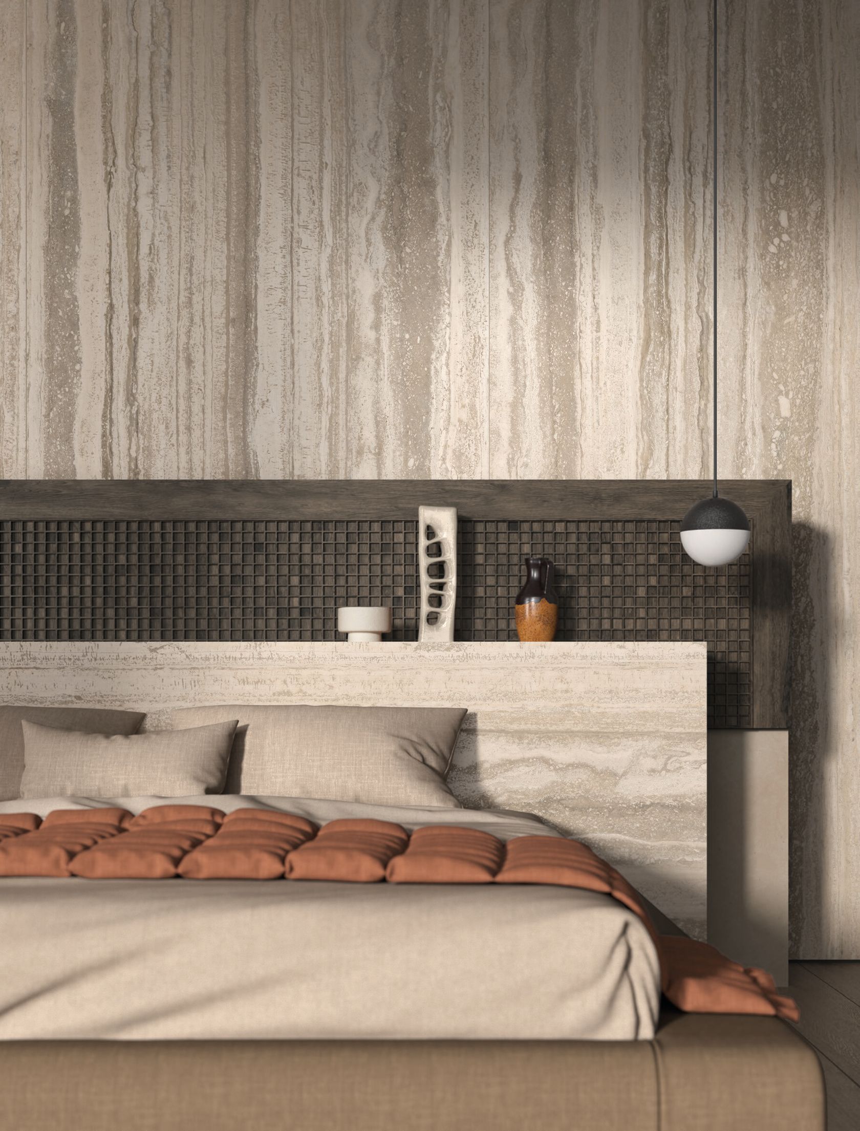 COCOON TRAVERTINO SG Full-body porcelain stoneware wall/floor tiles By ...