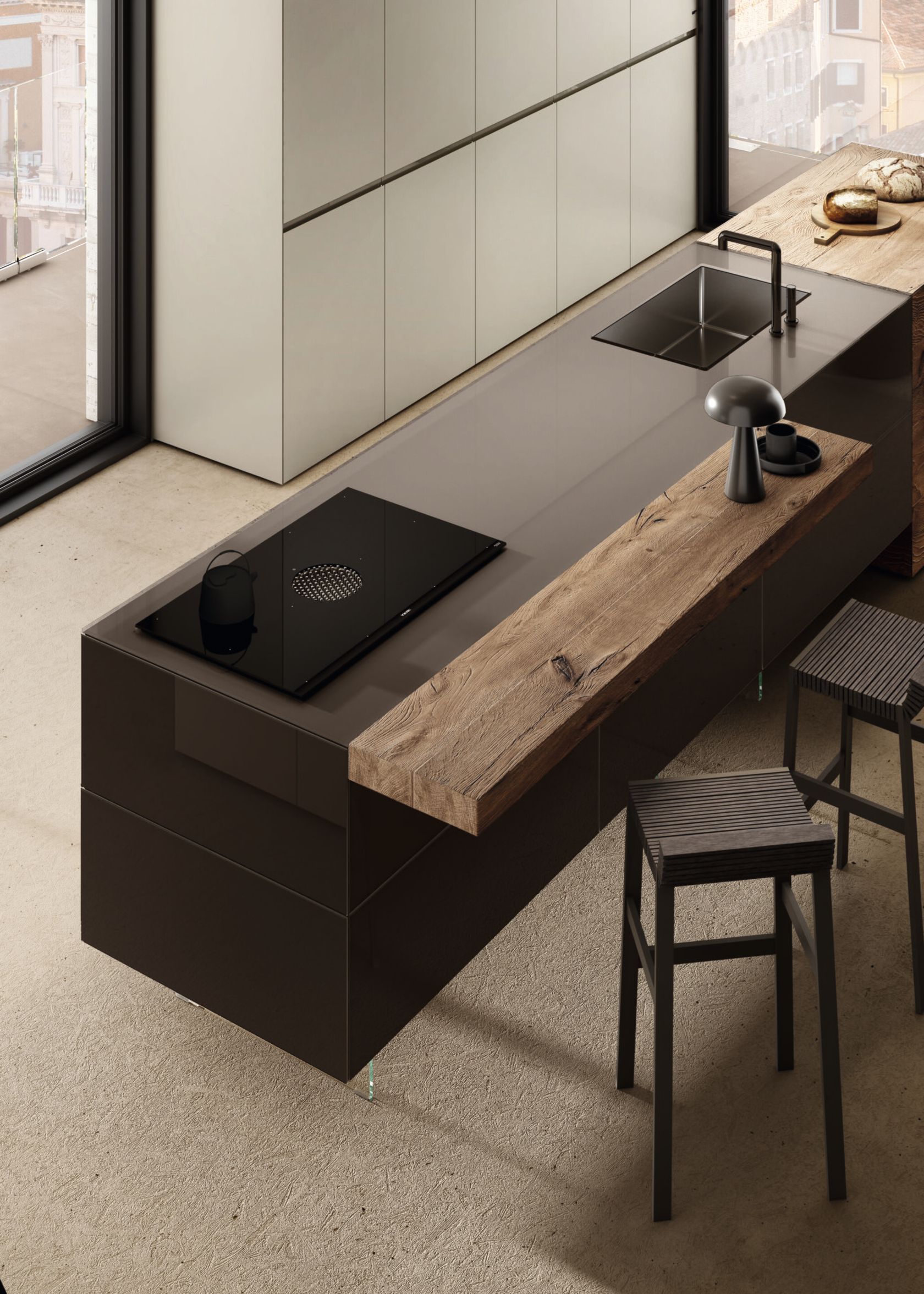 36e8 KITCHEN 2816 Fitted kitchen with island By Lago | design Daniele Lago