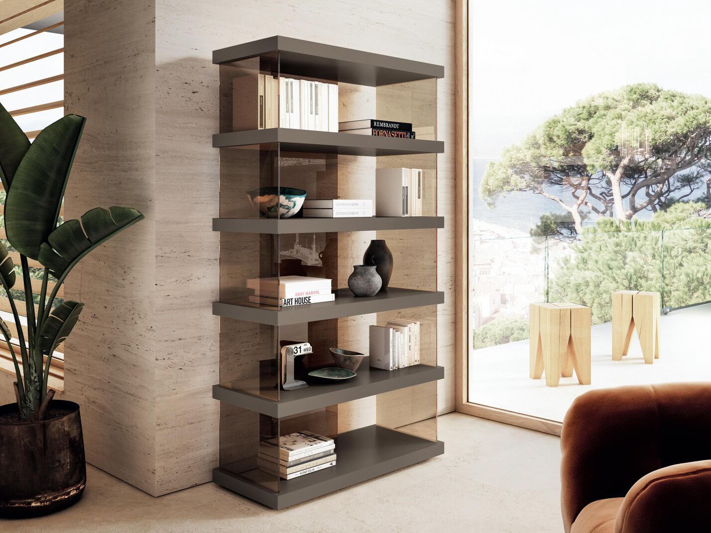 AIR - 0557 | Bookcase Sectional bookcase By Lago | design Daniele Lago