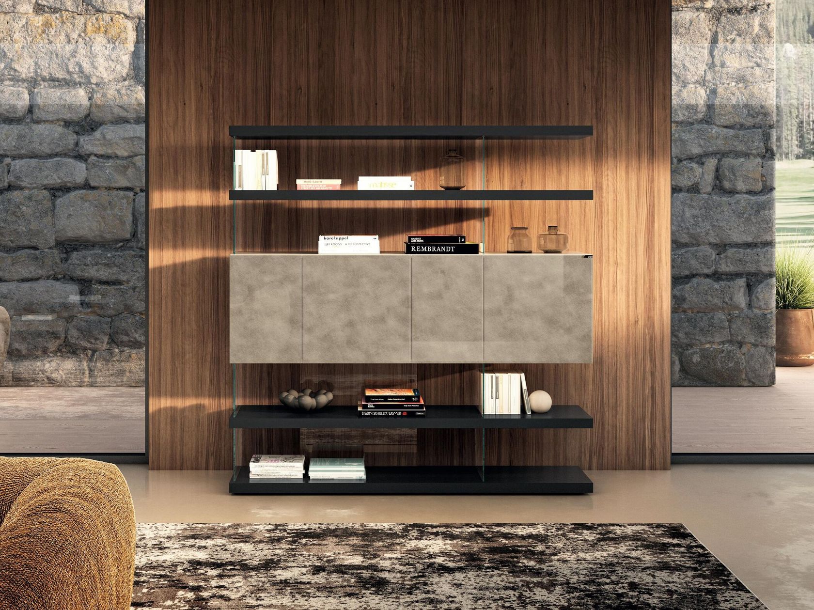 AIR - 0557 | Bookcase Sectional bookcase By Lago | design Daniele Lago