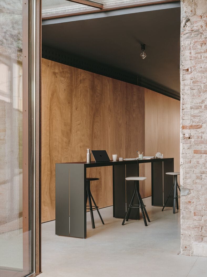 PANCO Modular Wooden High table By Lapalma | design Romano Marcato