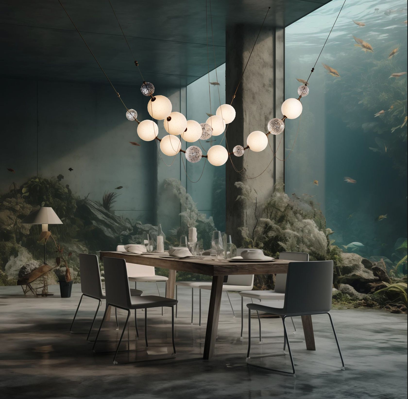 COCO-DE-MER LED pendant lamp By Larose Guyon