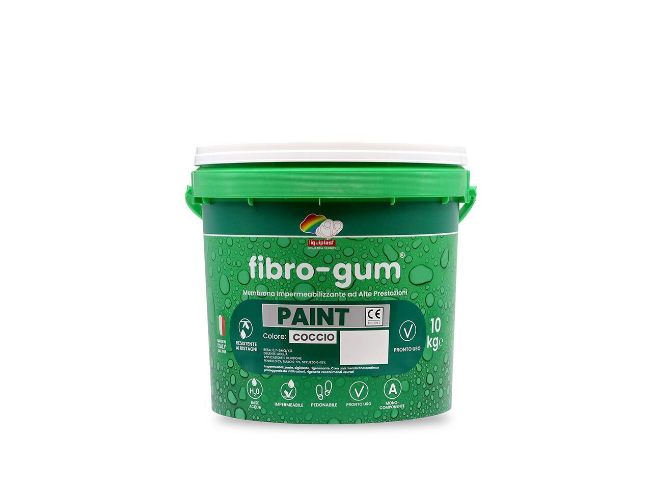 FIBROGUM ORIGINAL 106 COCCIO Liquid waterproofing membrane By Liquiplast