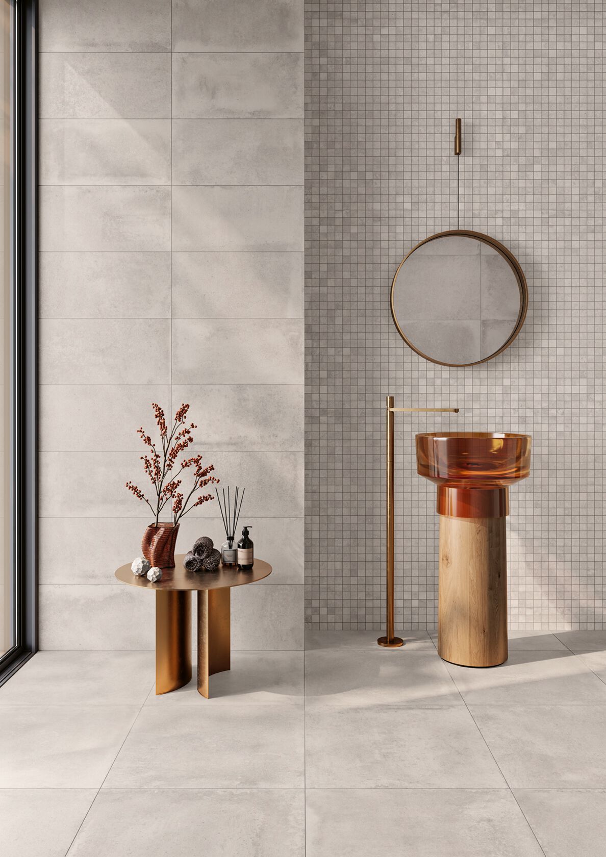 LEGACY Porcelain stoneware wall/floor tiles with concrete effect By ...