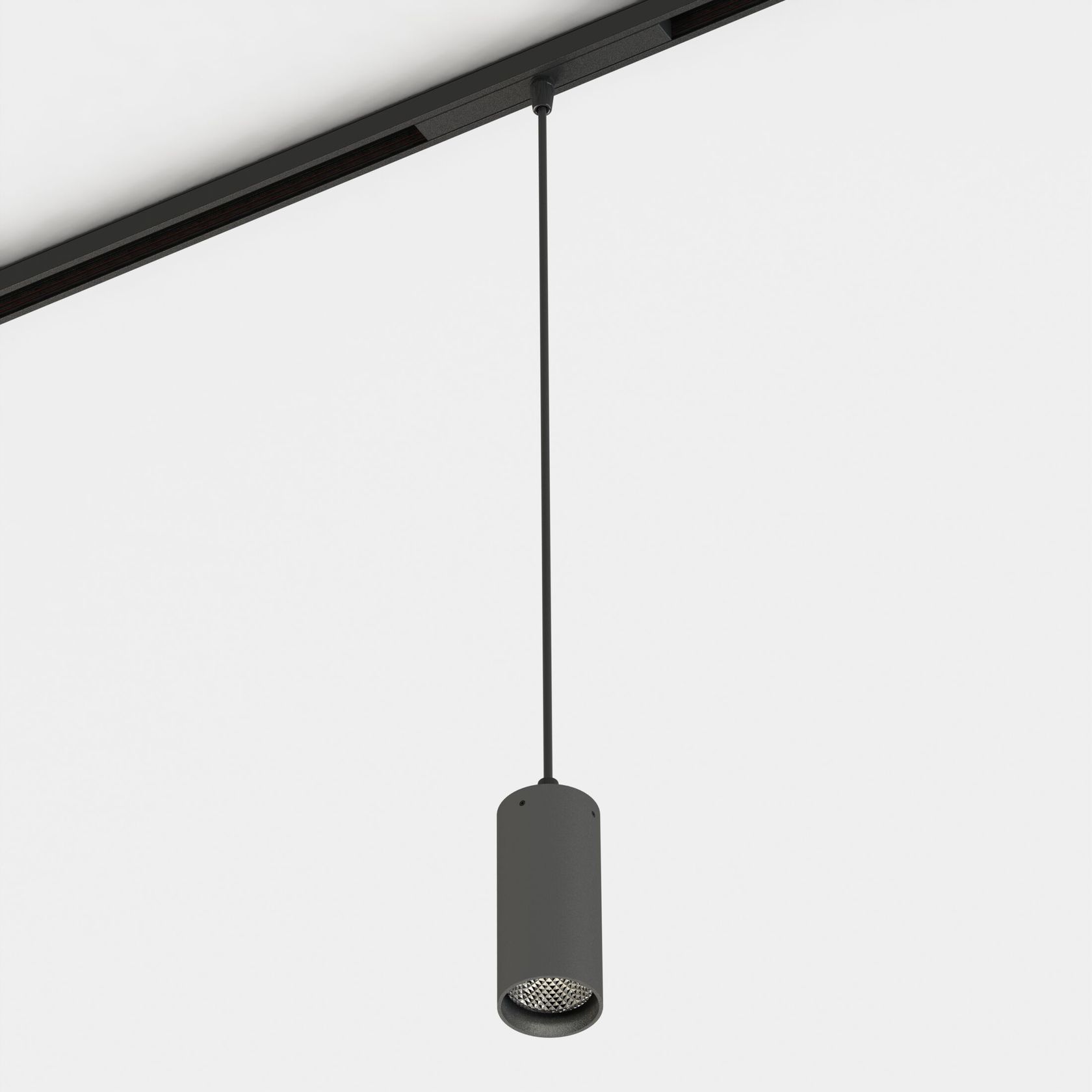 I-PIPEDI MINI TRACK Dimmable extruded aluminium pendant lamp By Lucifero's