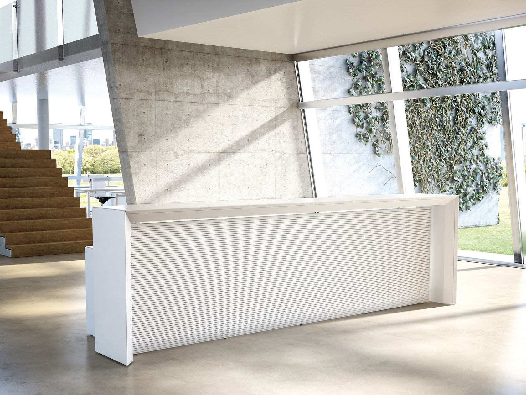 Reception desks | Modular, with integrated lighting | Archiproducts