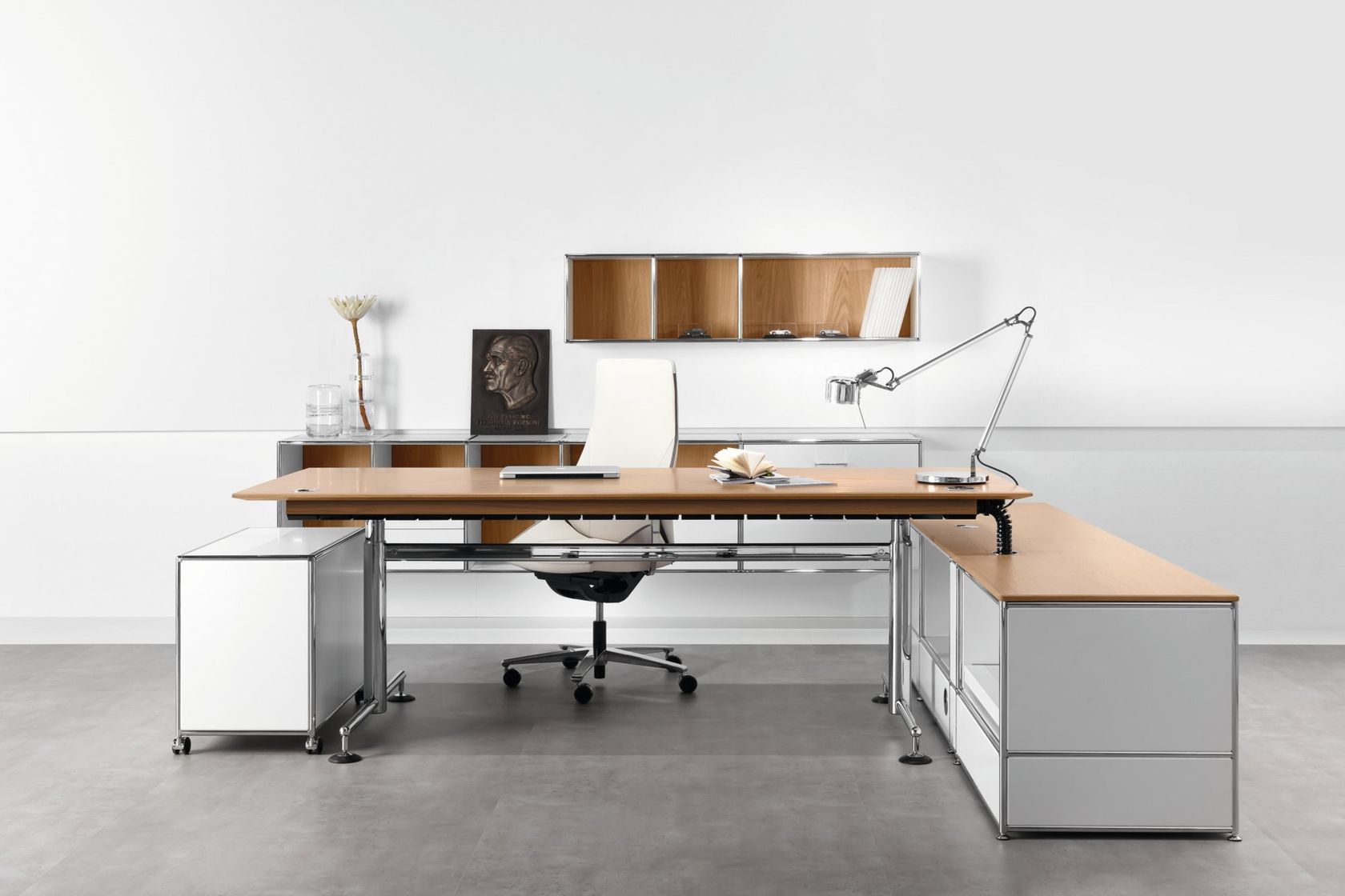 Rectangular wooden workstation desk M1-DESK By Bosse