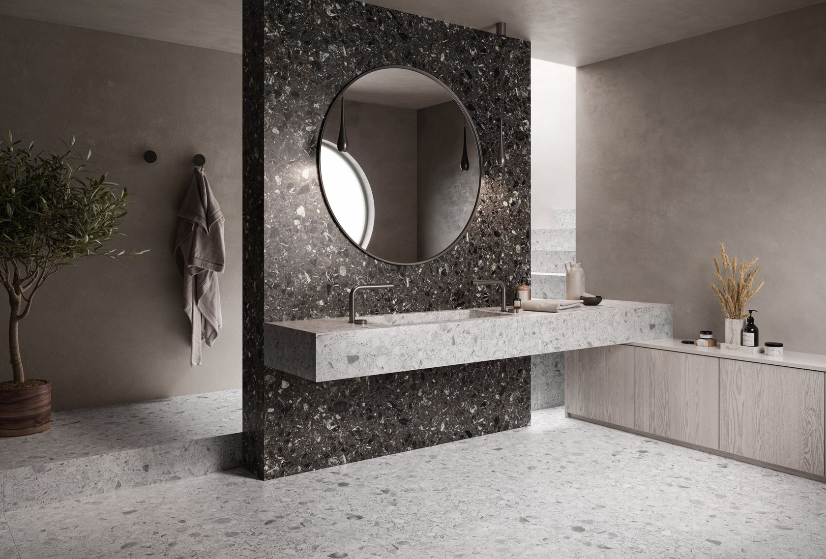 Porcelain stoneware wall/floor tiles terrazzo effect MACRO By ...