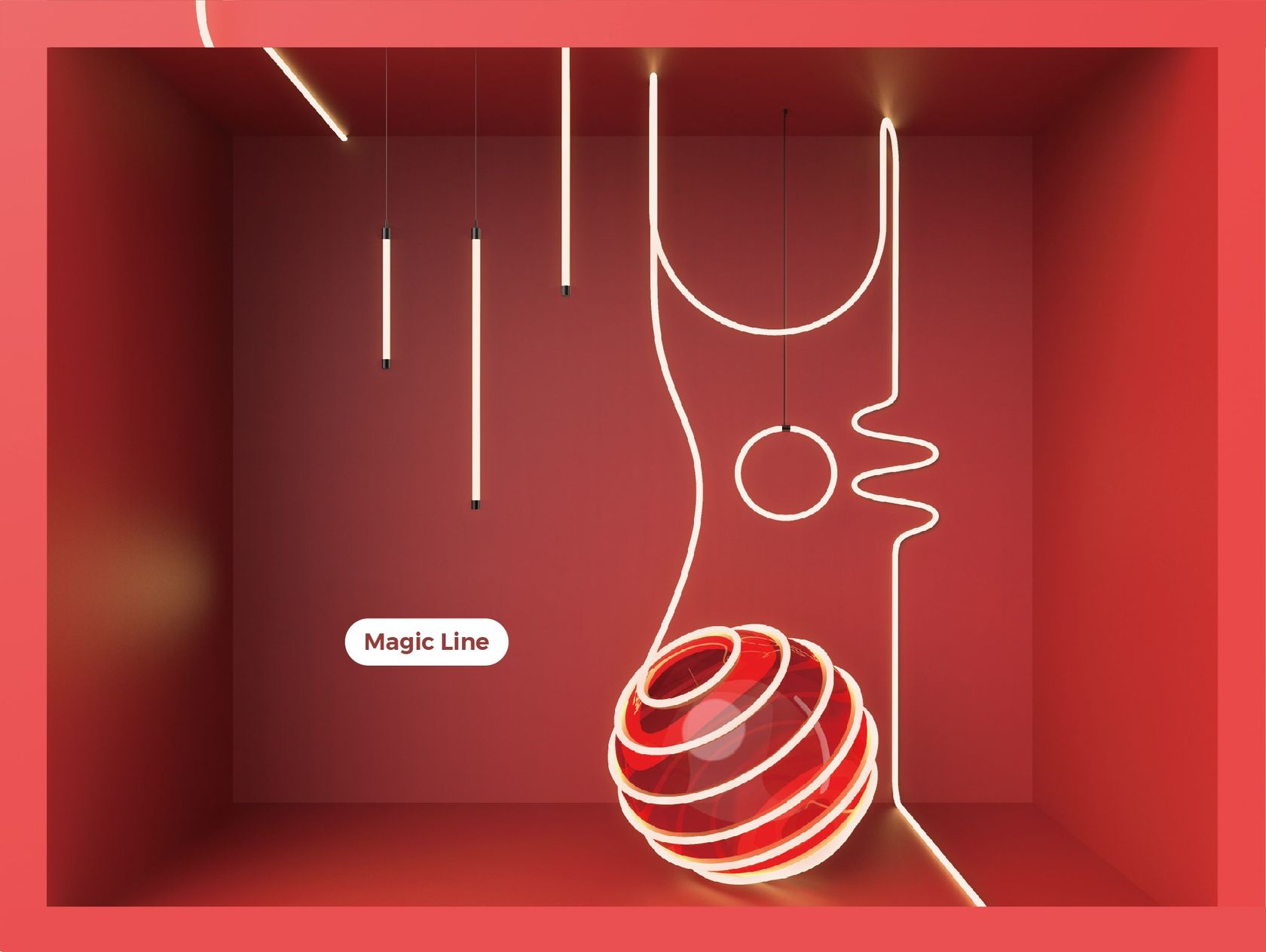 Silicone linear lighting profile for LED modules MAGIC LINE NNR18 360 ...