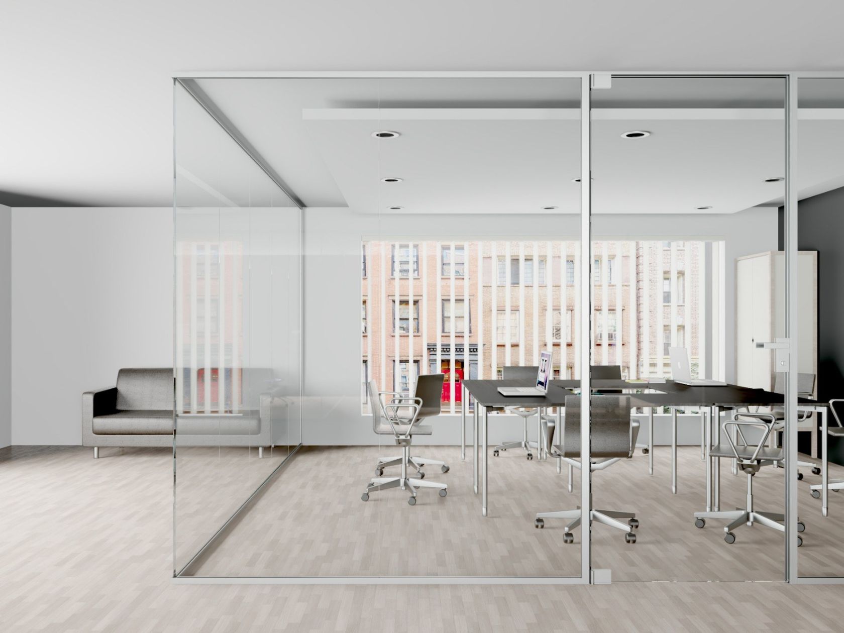 MAGNA PARS Modular system for glass partitions By GH ITALY