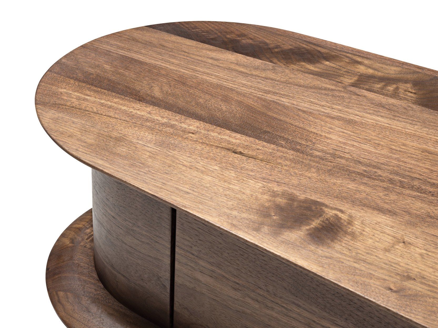 MALIN Low solid wood TV cabinet with drawers By Woak